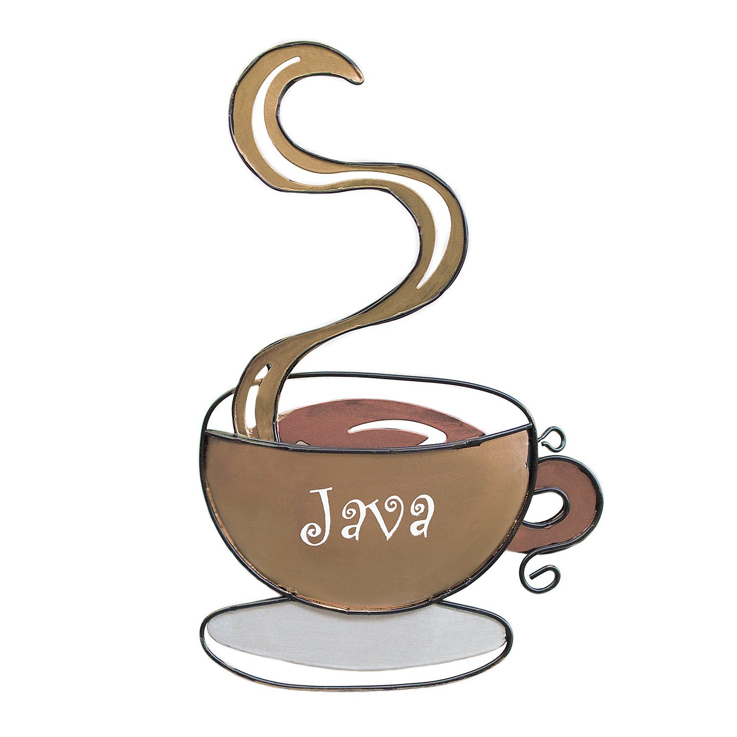 Coffee House Cup Mug Wall Art Latte Java Mocha Metal Christmas Home ...