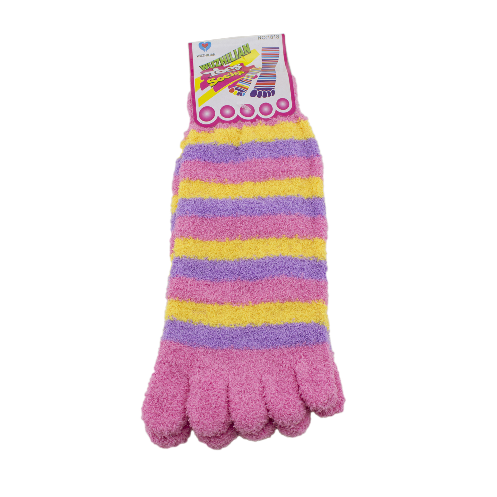 Womens Fuzzy Socks Cute Striped Soft Fluffy Warm Rainbow Winter Comfy ...