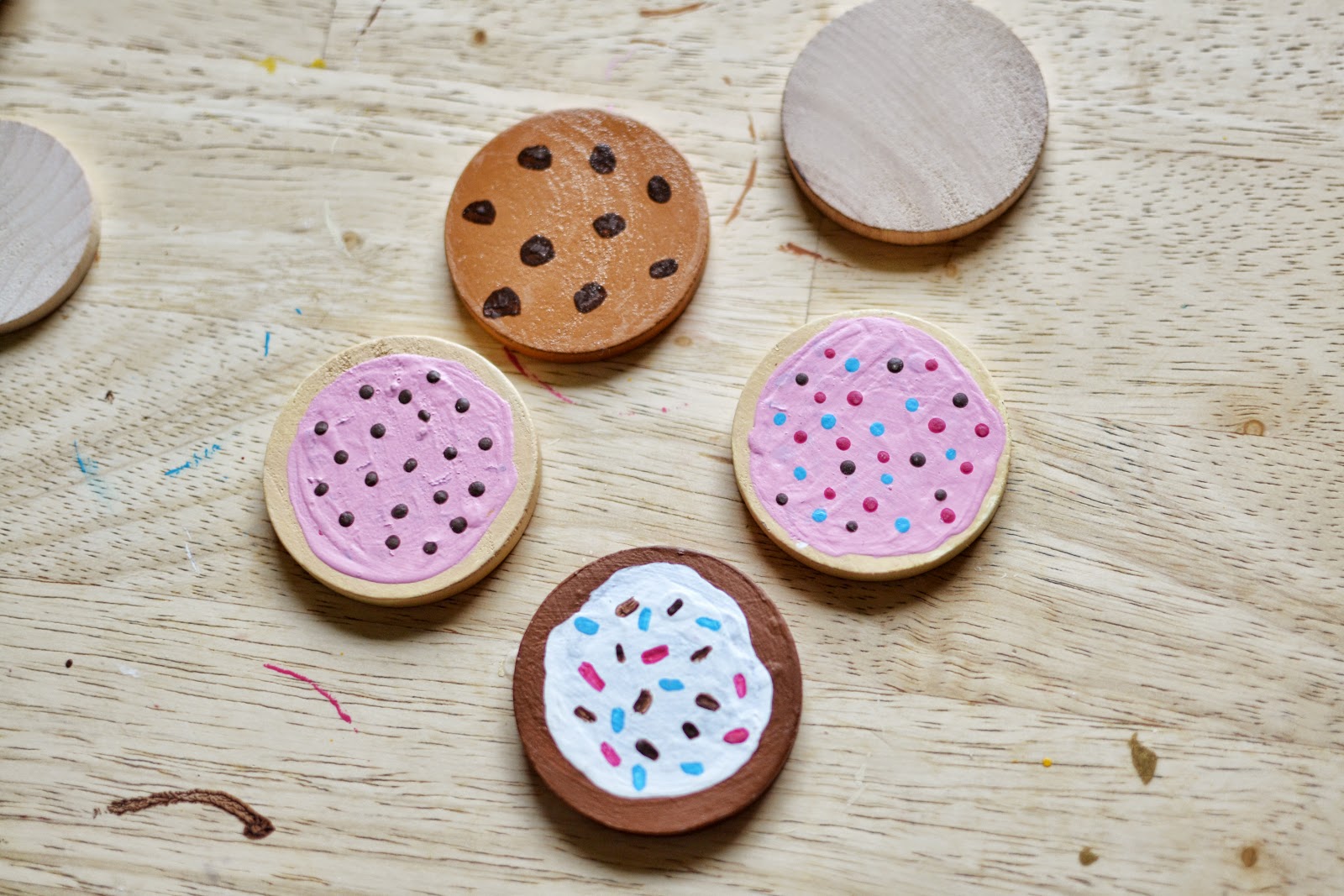 Wooden Craft Circles Round Disc Unfinished Wood Cutouts Ornament ...